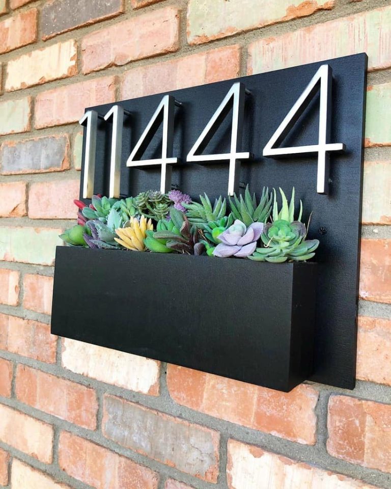 13 House Number Ideas for Better Curb Appeal - Trendey