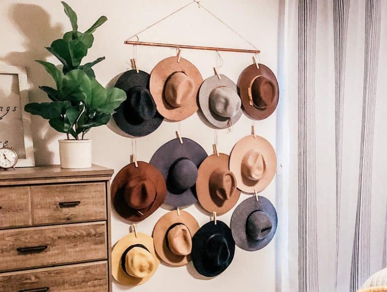 16 Hat Rack Ideas for Better Hat Organization - Trendey